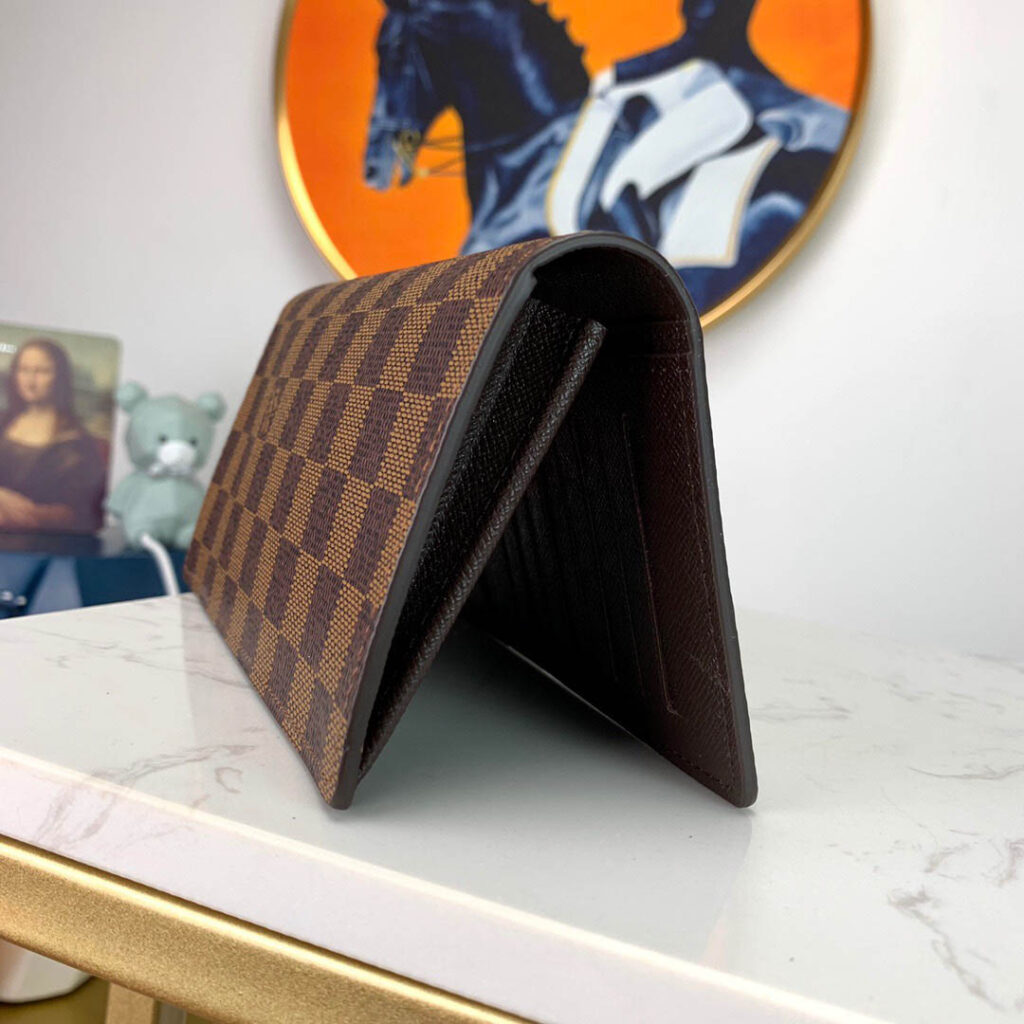 Ví dài Louis Vuitton Brazza Wallet Damier Graphite Canvas caro nâu siêu ...